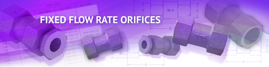 Fixed Flow Rate Orifices - O'Keefe Controls Co.